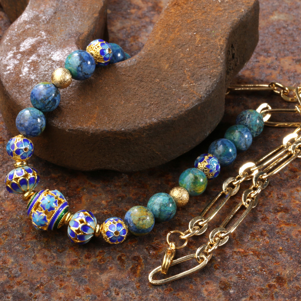 Patina & Enamel Beads