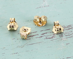 14K 1/20 Gold Filled Earring Clutch Back 4.3x5.1mm