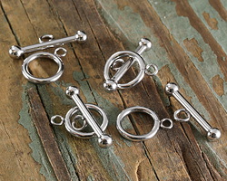 Stainless Steel Ball Bearing Toggle Clasp 13x18mm, 25mm Bar