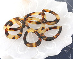 Zola Elements Light Tortoise Shell Acetate Open Drop Focal 22x31mm
