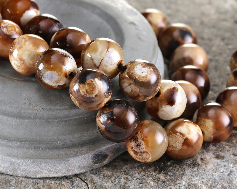 Chocolate Agate Round 12mm