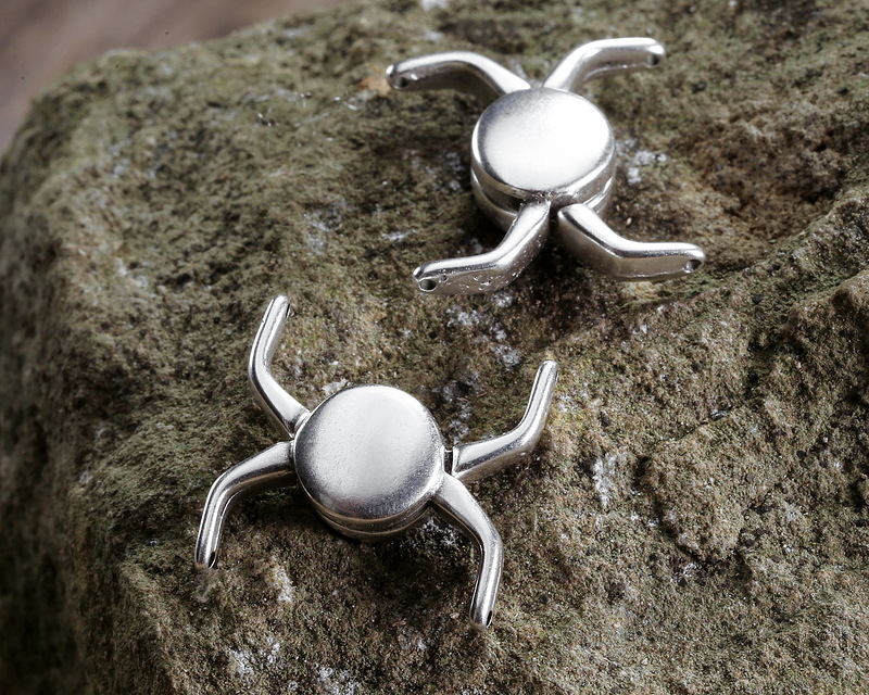 Cymbal Kissamos II Antique Silver (plated) Magnetic Clasp for 11/0 ...