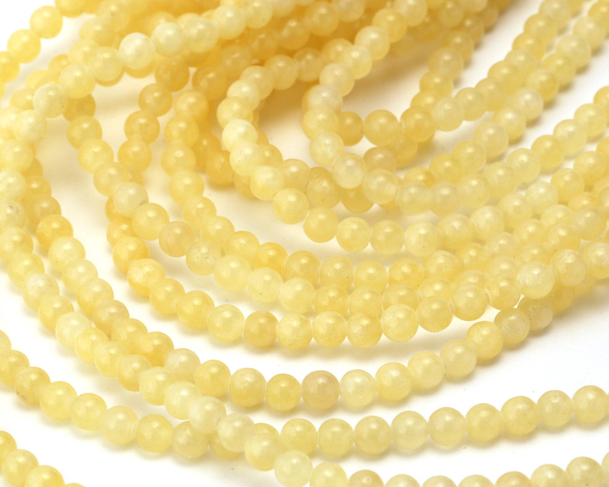 Yellow Calcite Round 6mm - Lima Beads