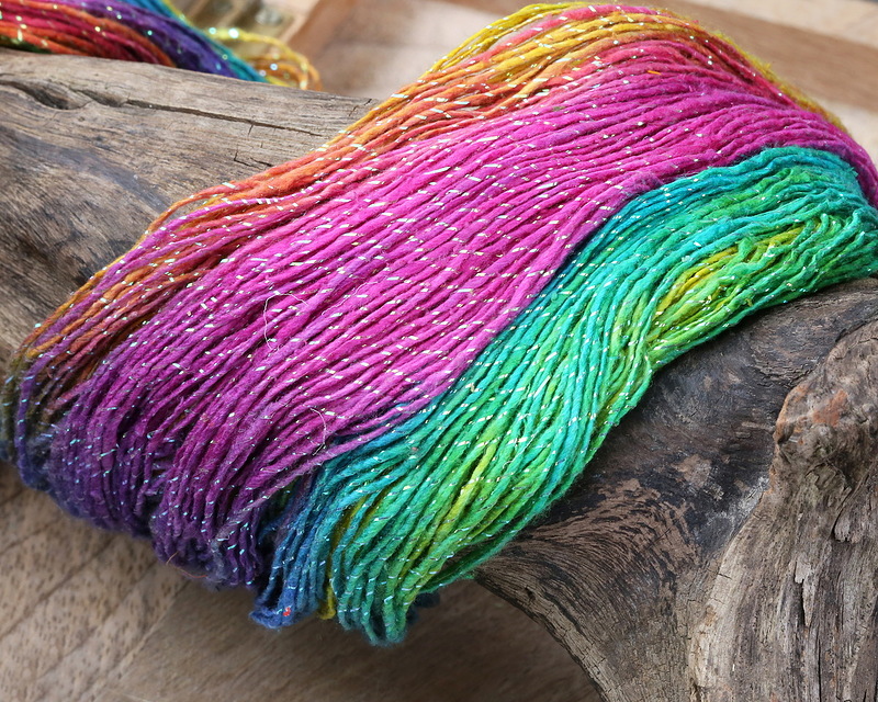 Fairy Garden Sparkle Lace Weight Silk Yarn