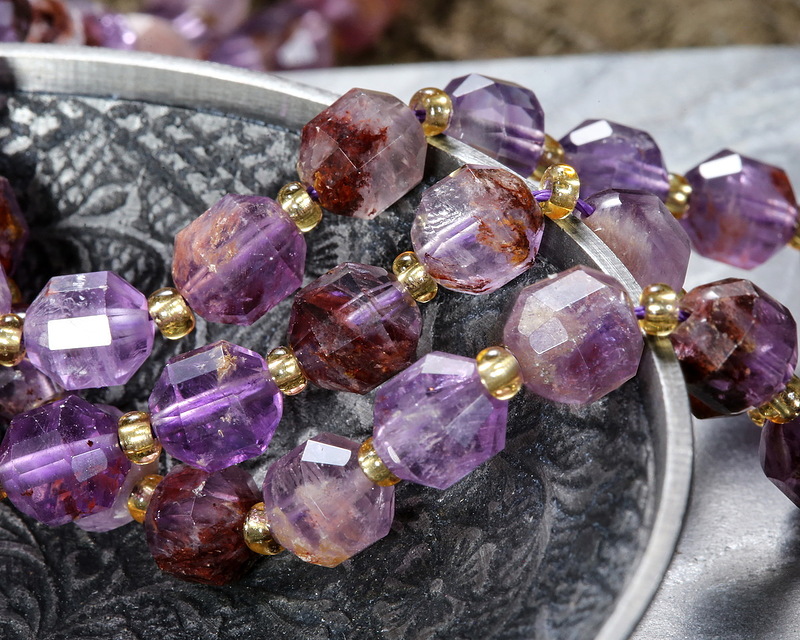 Purple Phantom Quartz (Auralite-23) Energy Tube 7.5-8x7mm