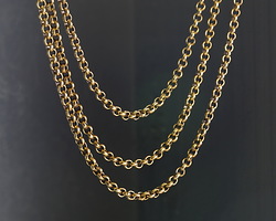 Antique Gold (plated) Small Rollo Chain