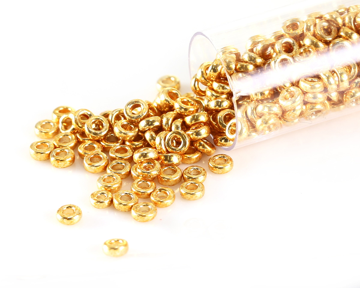 Miyuki Duracoat Galvanized Gold Spacer Bead 3mm - Lima Beads