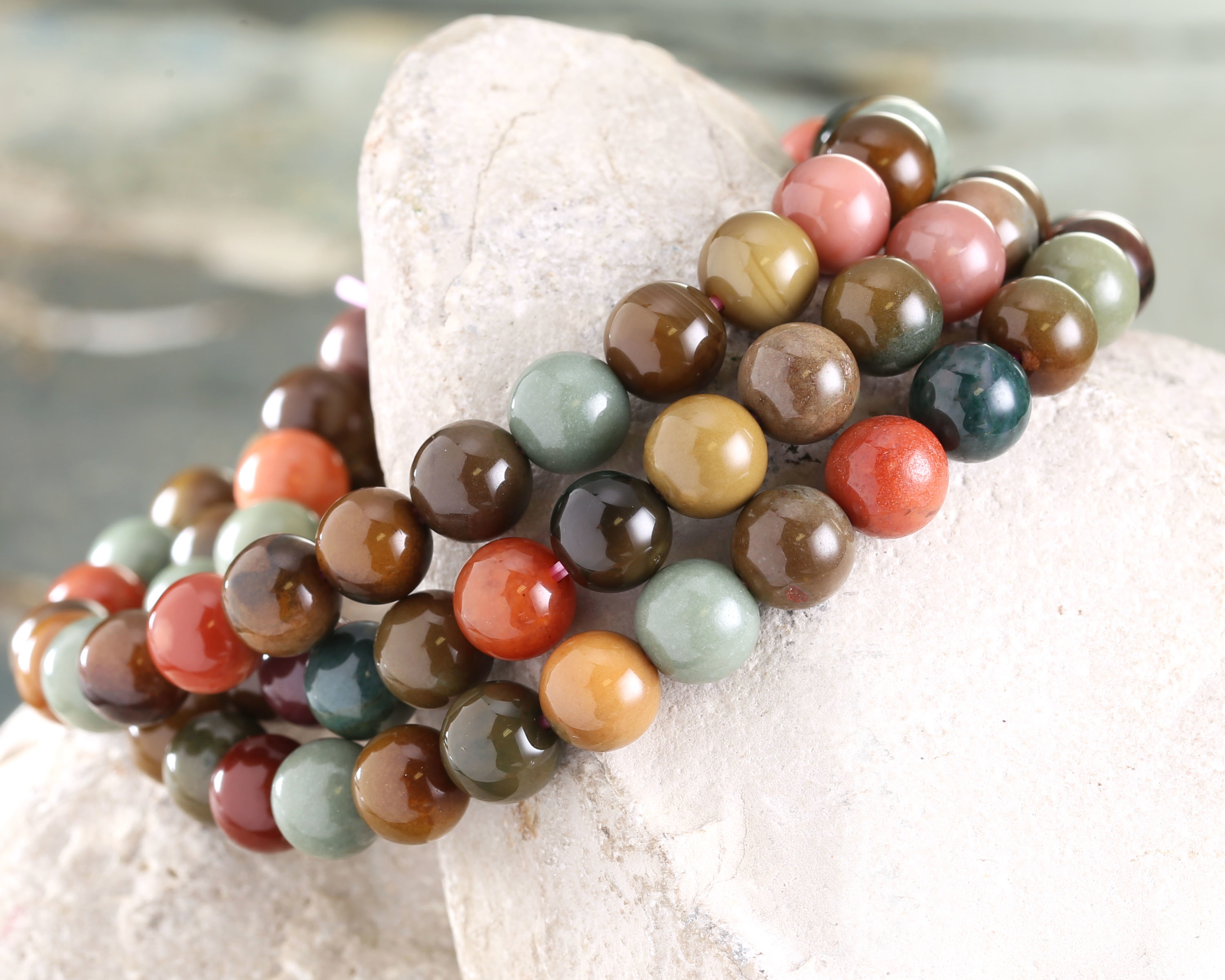 Alashan Mongolian Agate Round 8mm