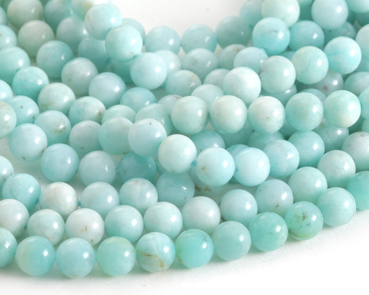 Peruvian Amazonite Round 6mm - Lima Beads