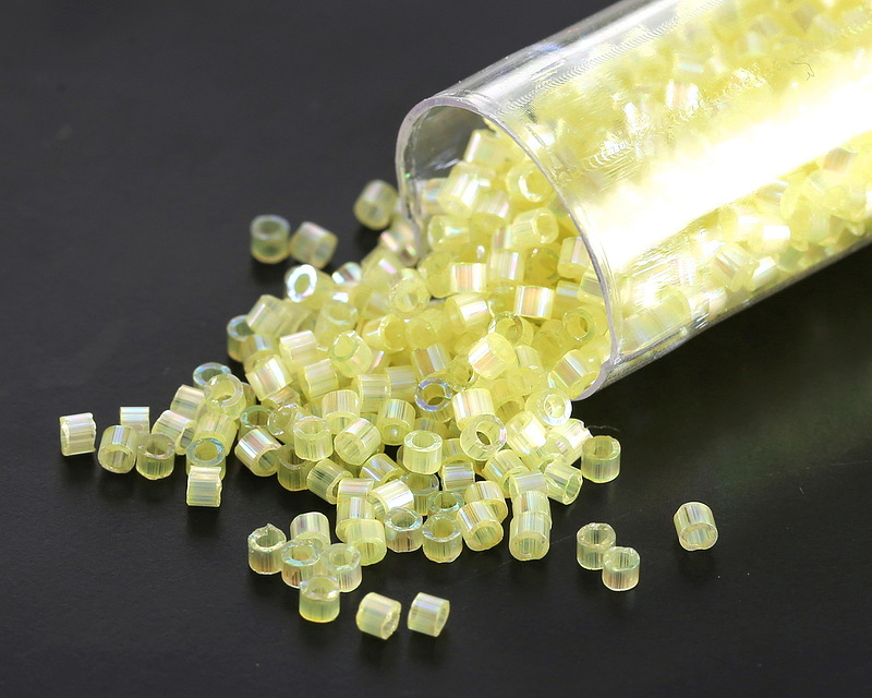 Miyuki Delica Silk Inside Dyed Citron AB (DB1873) 11/0 Seed Bead