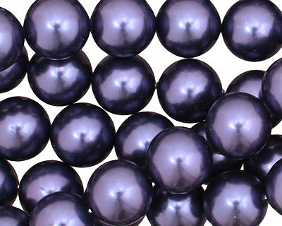 Navy Shell Pearl Round 12mm