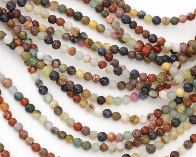 Multi Gemstone Round 3mm