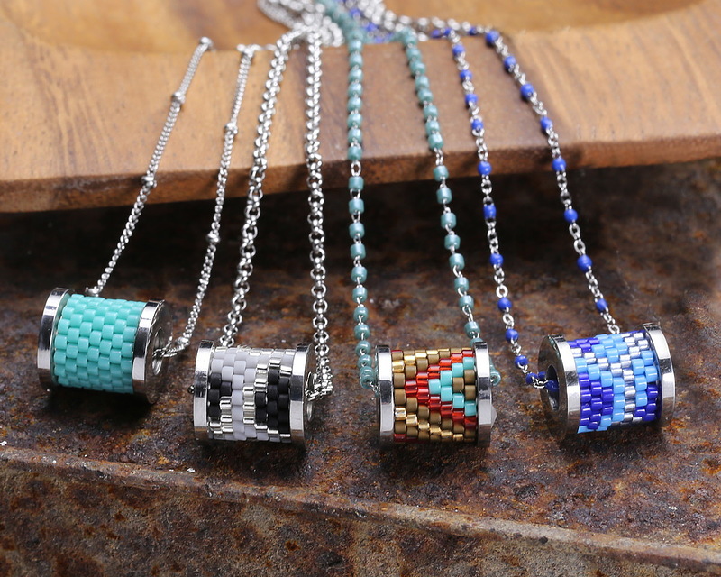 Interchangeable Woven Focal Necklace Pattern