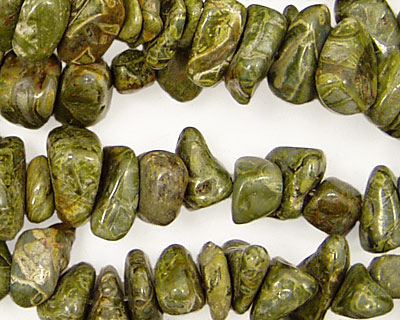 African Green Jasper Chips