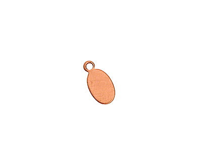 Copper Oval Blank Tag 5x11mm