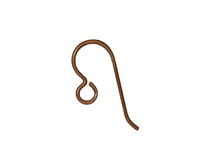 TierraCast Copper Niobium Earwire w/ Loop 20x8mm