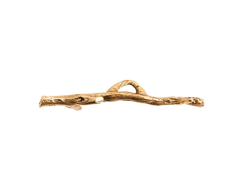 Nunn Design Antique Gold (plated) Woodland Toggle Bar 8x41mm