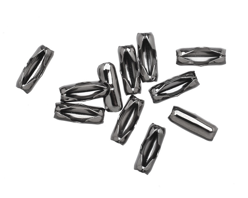 Gunmetal (plated) Ball Chain Clasp 2.3mm