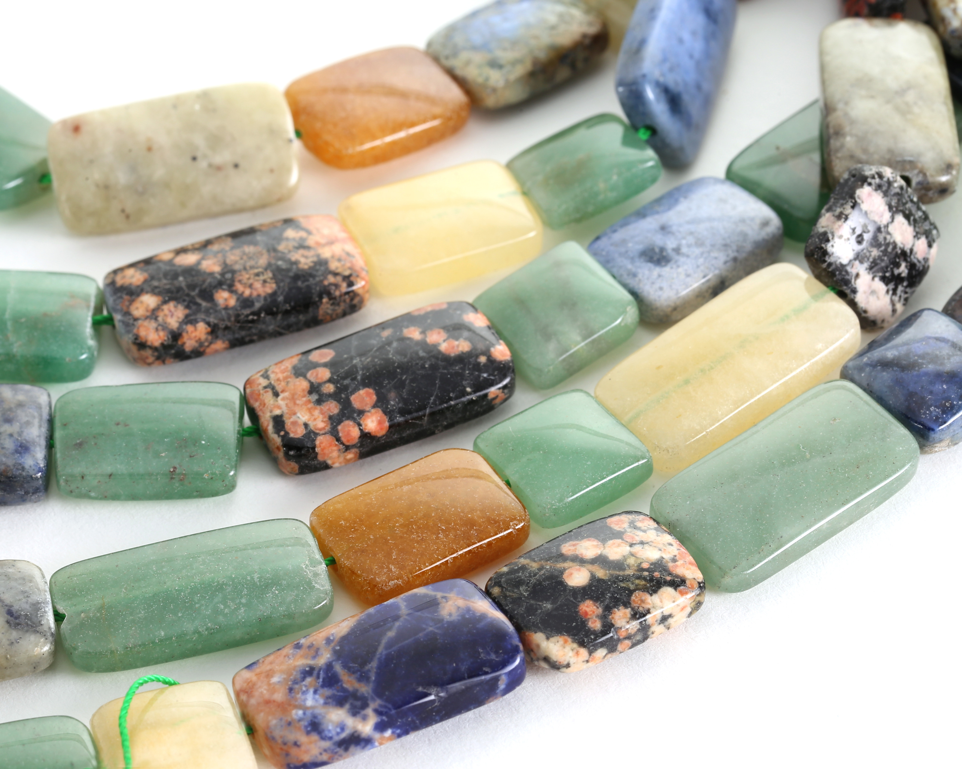 Multi Gemstone (Orange Sodalite, Green Aventurine, Mexican Red ...