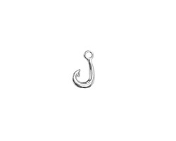 Amoracast Sterling Silver Maori Fish Hook 6x11mm