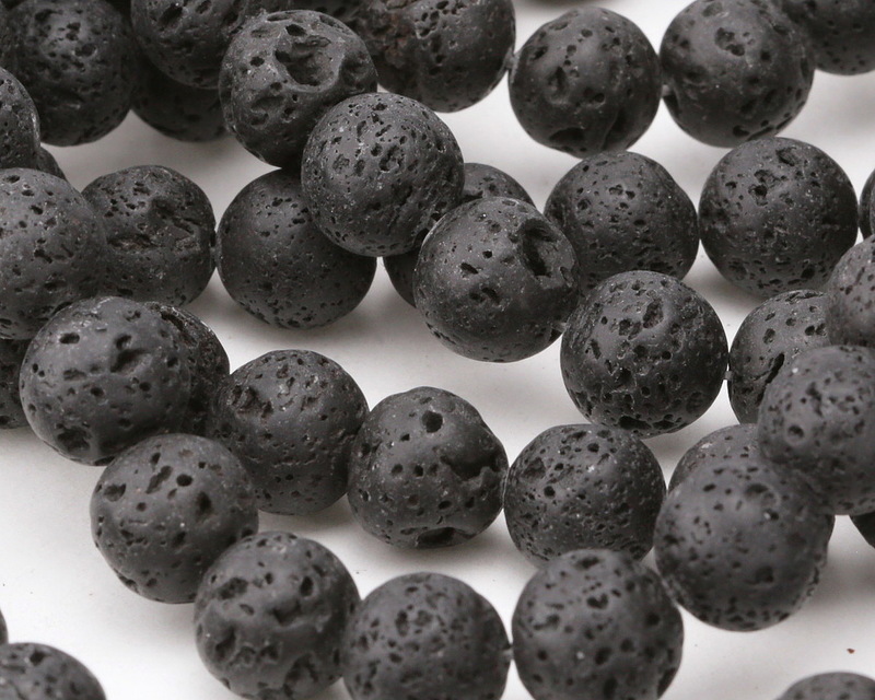 Lava Rock Round 12mm