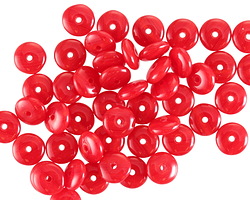 Czech Glass Opaline Red Spacer 2x6mm