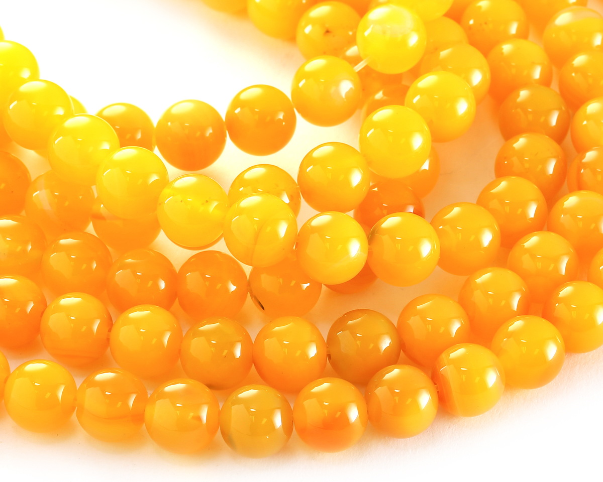 Mango Agate Round 10mm - Lima Beads