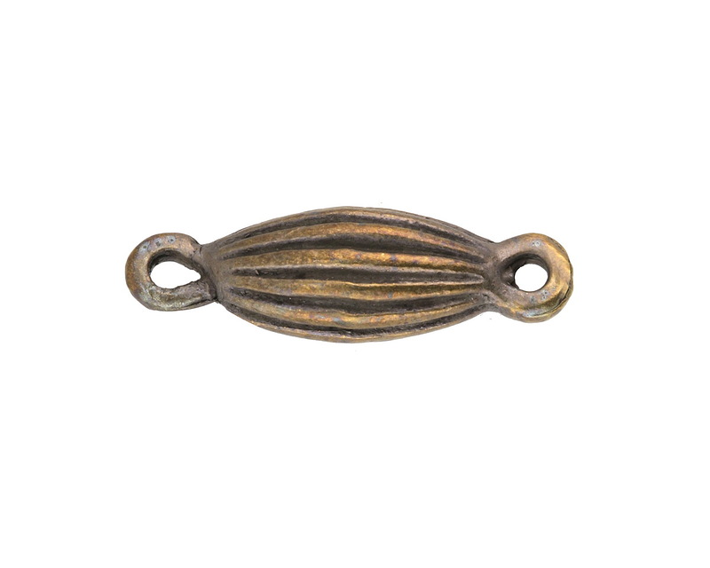 Mykonos Antique Brass (plated) Lined Oval Link 27x8mm