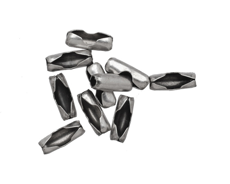 Antique Silver (plated) Ball Chain Clasp 2.3mm